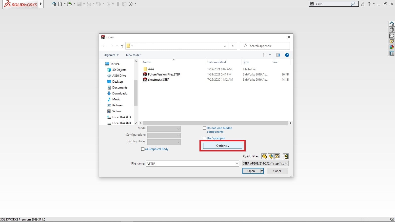 تبدیل فایل STEP به مدل قابل ویرایش در نرم‌افزار سالیدورک - فرامکانیک ...